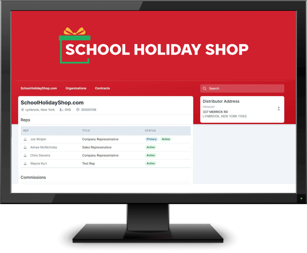 School Holiday Shop Portal: Shop Program & Gift Items